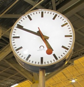 MOBATIME SWISS RAILWAYS CLOCK - Lumichron Clock Company